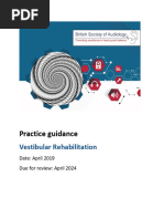 Vestibular Rehab: BBQ Roll Exercise Guide | PDF