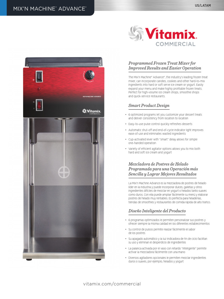 Mix'n'Machine Advance | PDF | Postres Congelados | Bocadillos