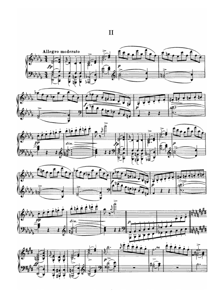 Schubert - Scherzo in D-Flat Major, D. 593 No. 2 | PDF