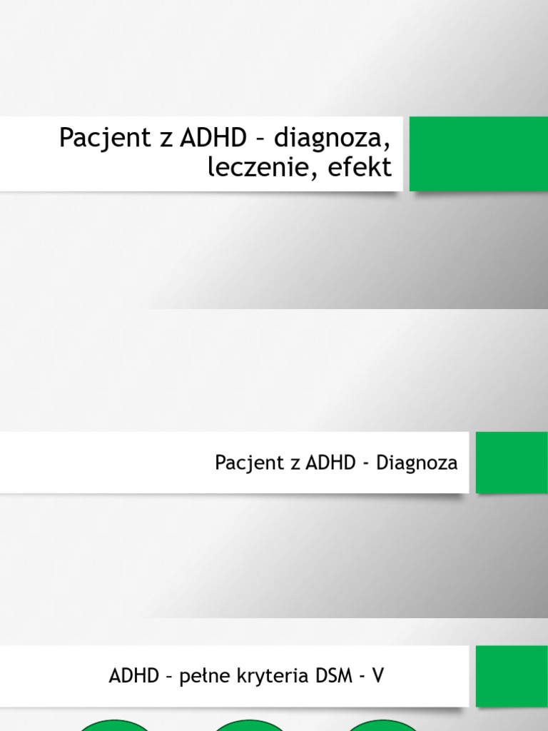 Pacjent Z ADHD - Diagnoza | PDF