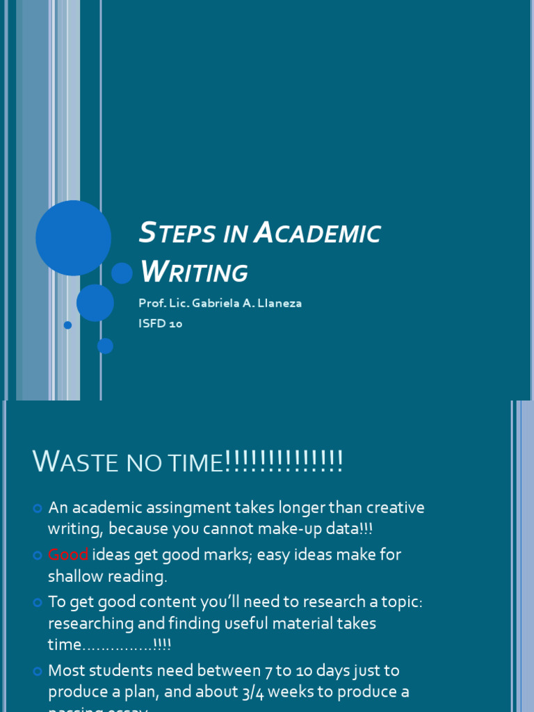 Steps for Effective Academic Writing | PDF | Essays | Adjective