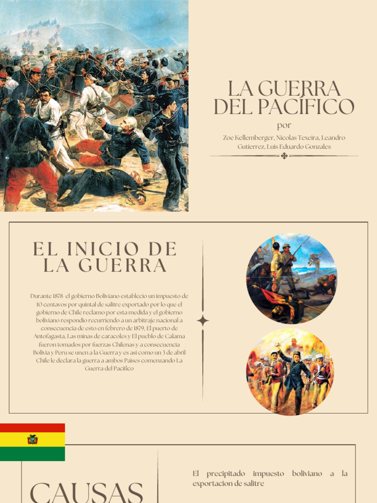 Inicios de la Guerra del Pacífico | PDF | Chile | Bolivia