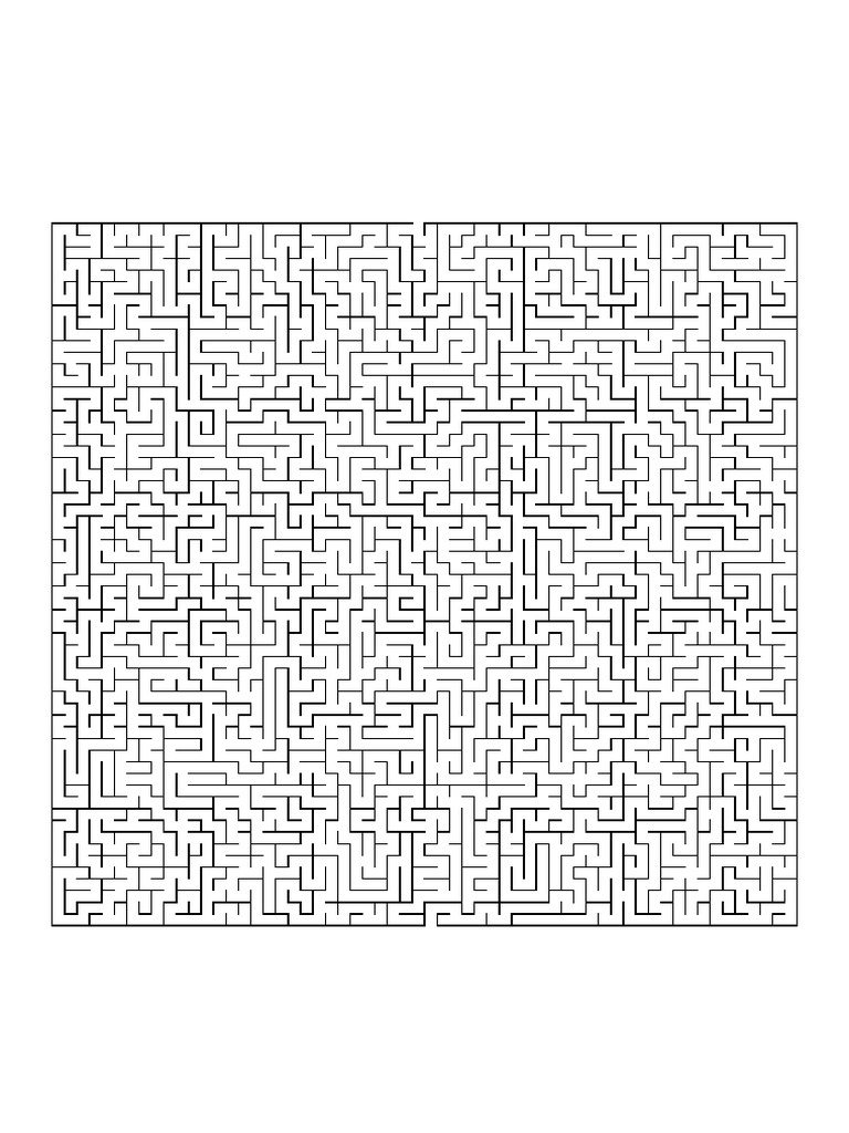 60 by 60 Orthogonal Maze | PDF