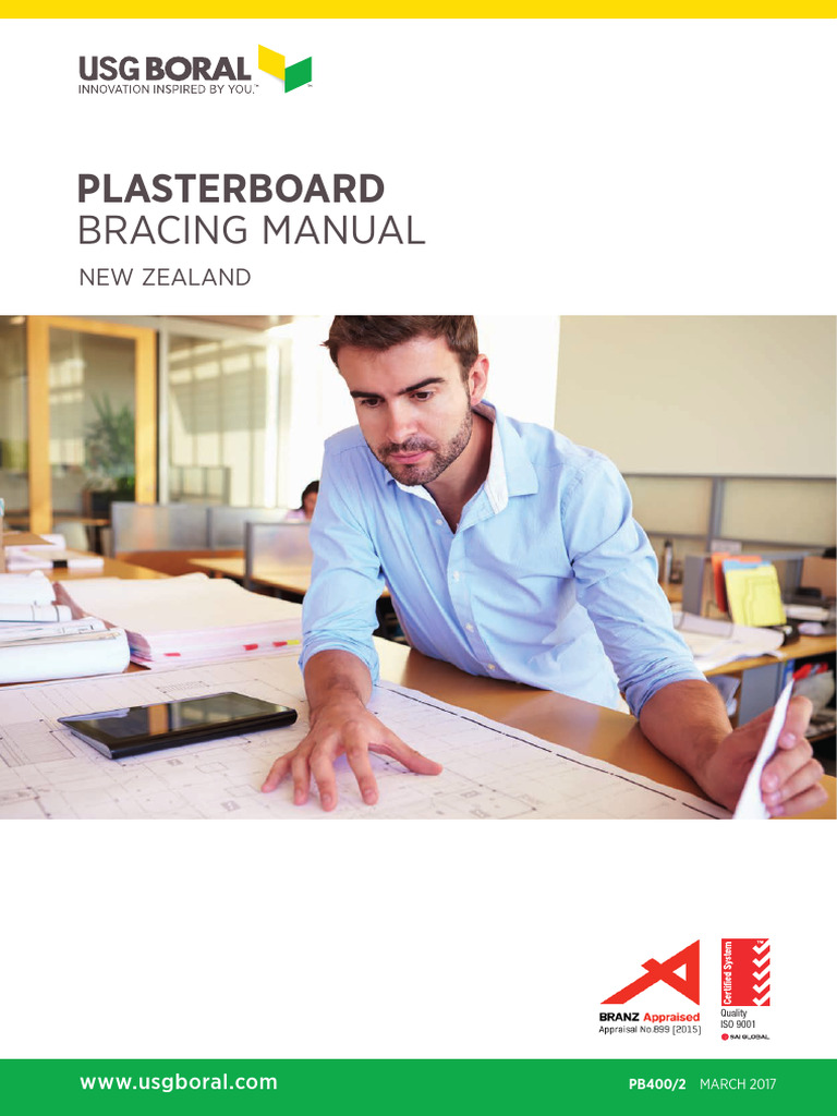 USG Boral Plasterboard Bracing Manual - NZ-Short v20-PROOF | PDF ...