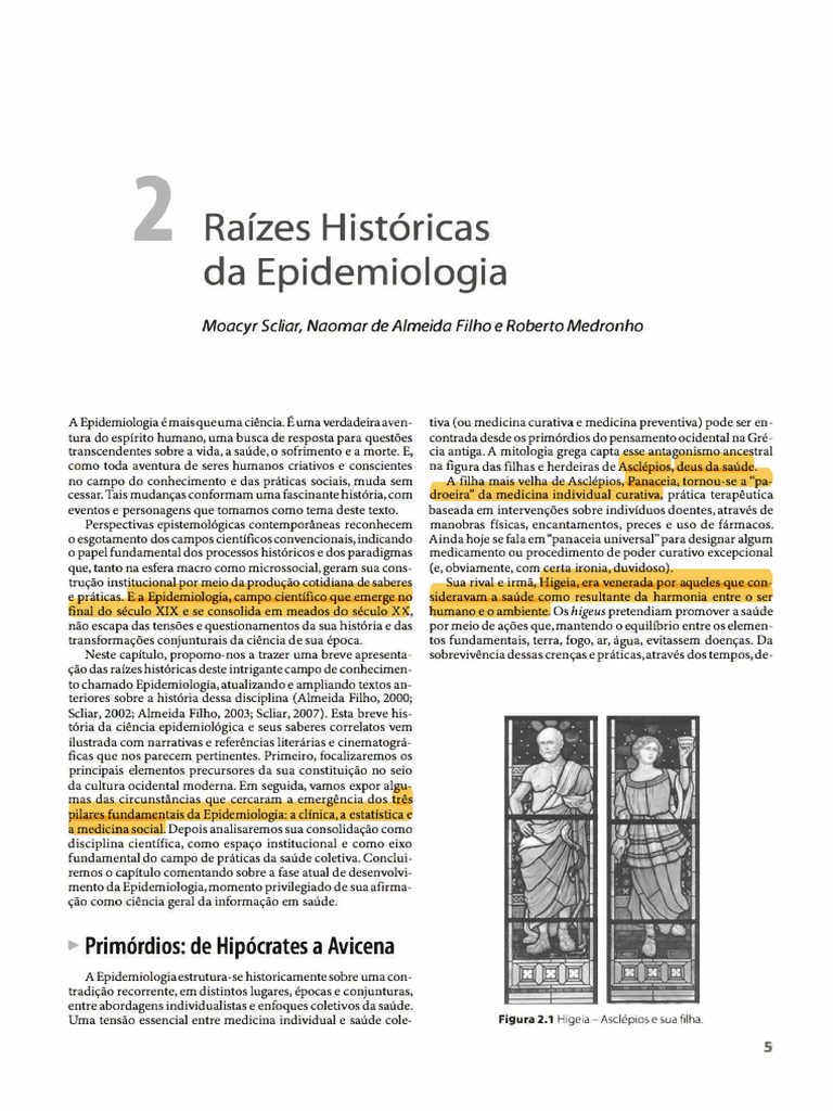 CapÃ Tulo 2. RaÃ Zes Histã Ricas Da Epidemiologia. | PDF