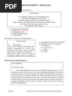 School Announcement Examples Collection | PDF
