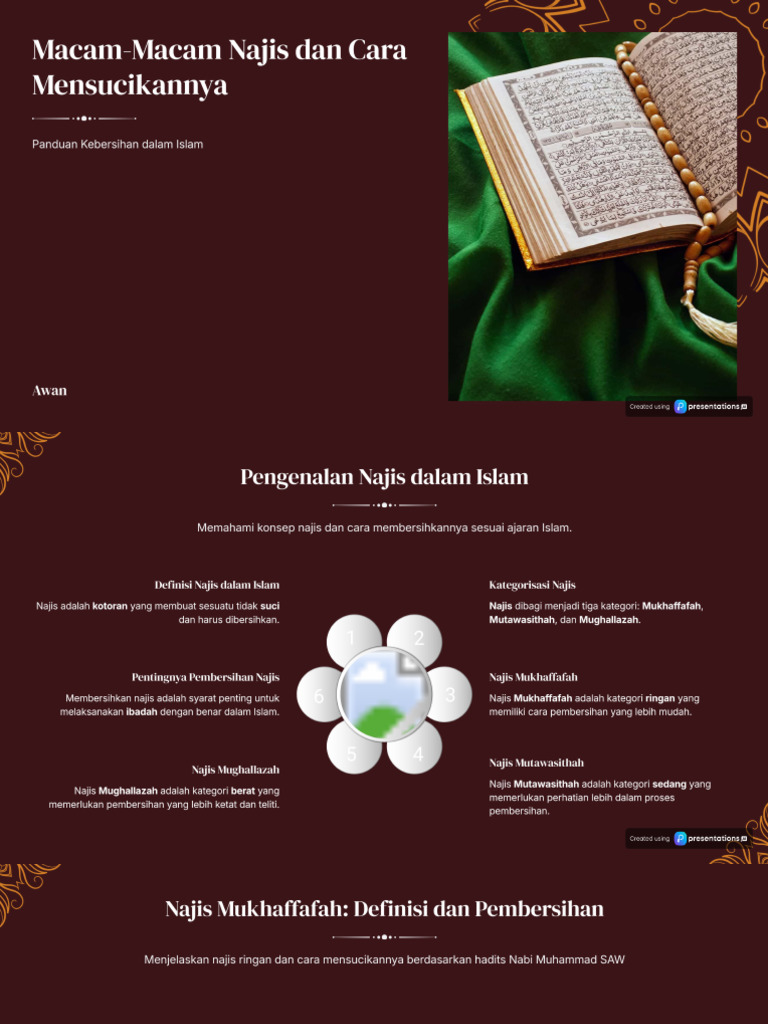 Macam-Macam Najis Dan Cara Membersihkannya | PDF