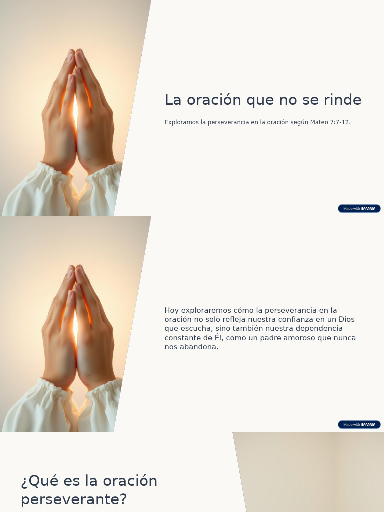 La Oracion Que No Se Rinde | PDF