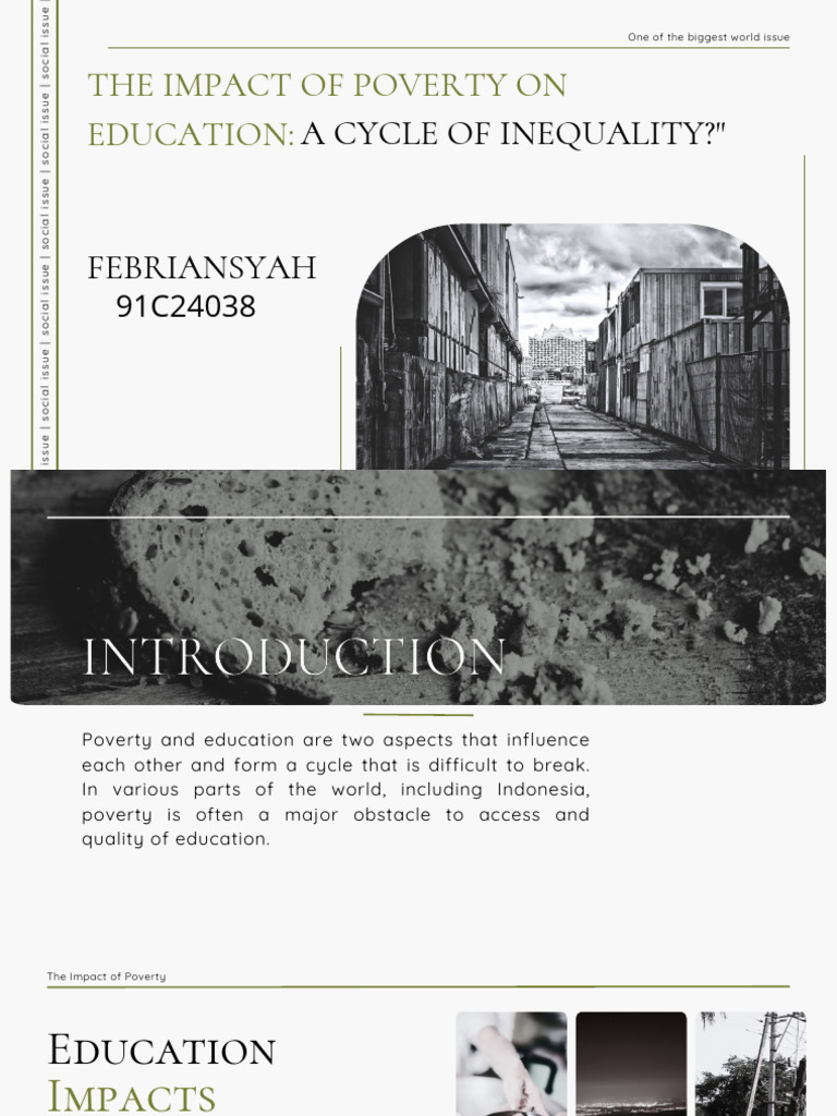 White and Green Minimalist Poverty Charity Progress | PDF