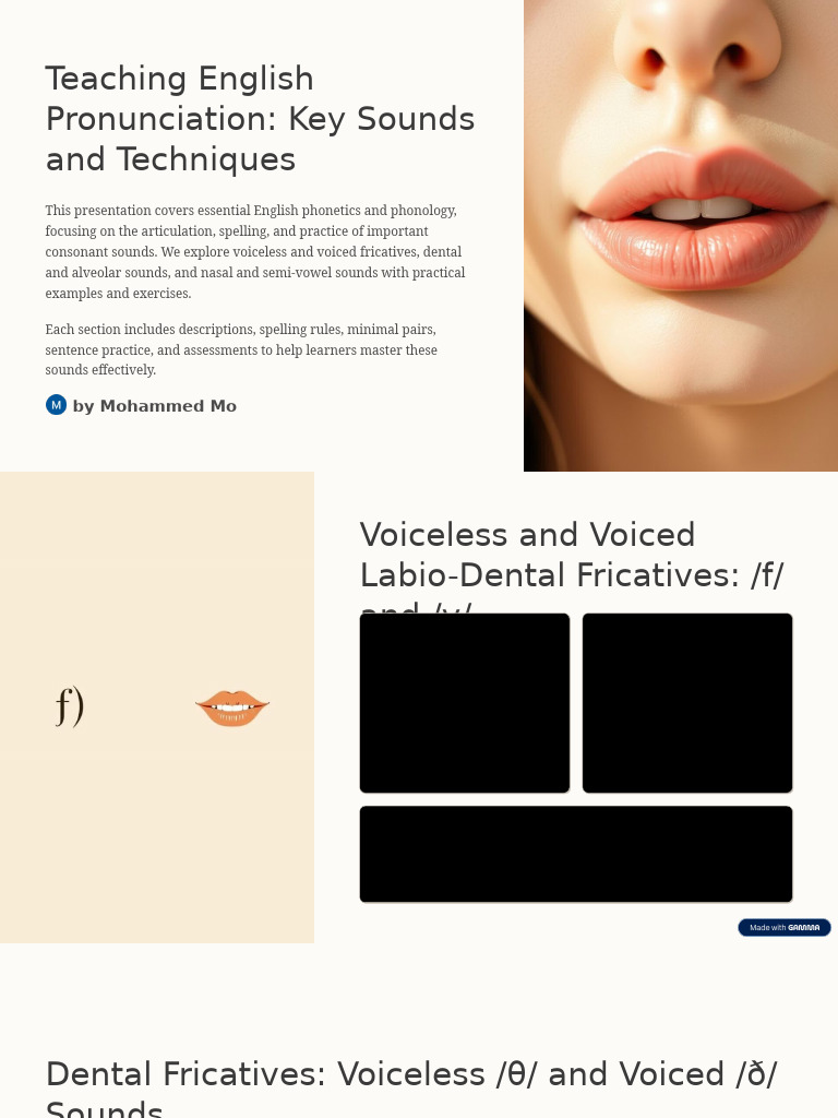 Master English Pronunciation Techniques | PDF | Phonetics | Human Voice
