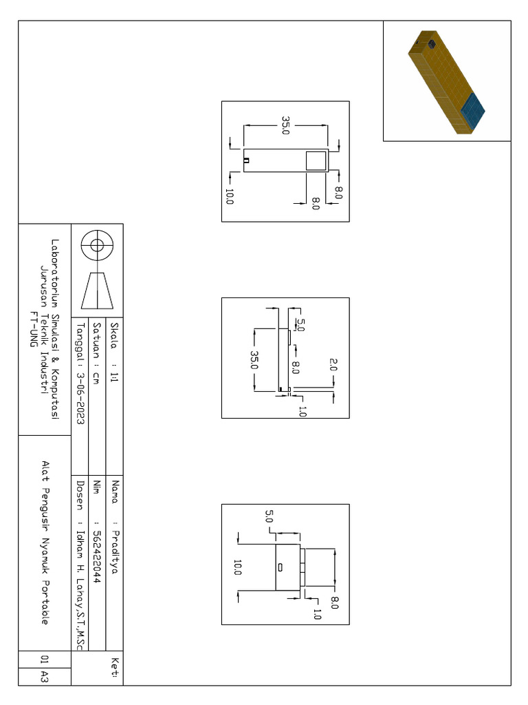 gambar 3D produk gamtek | PDF