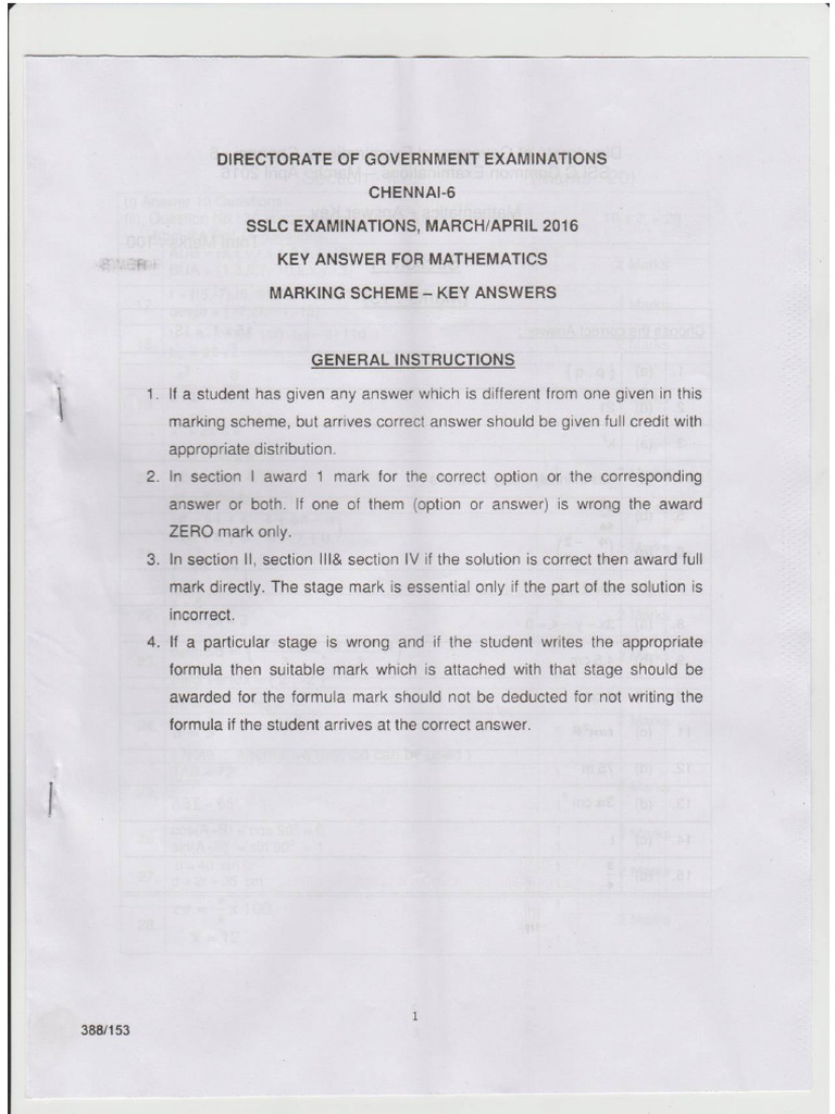 2016 Maths Questions | PDF