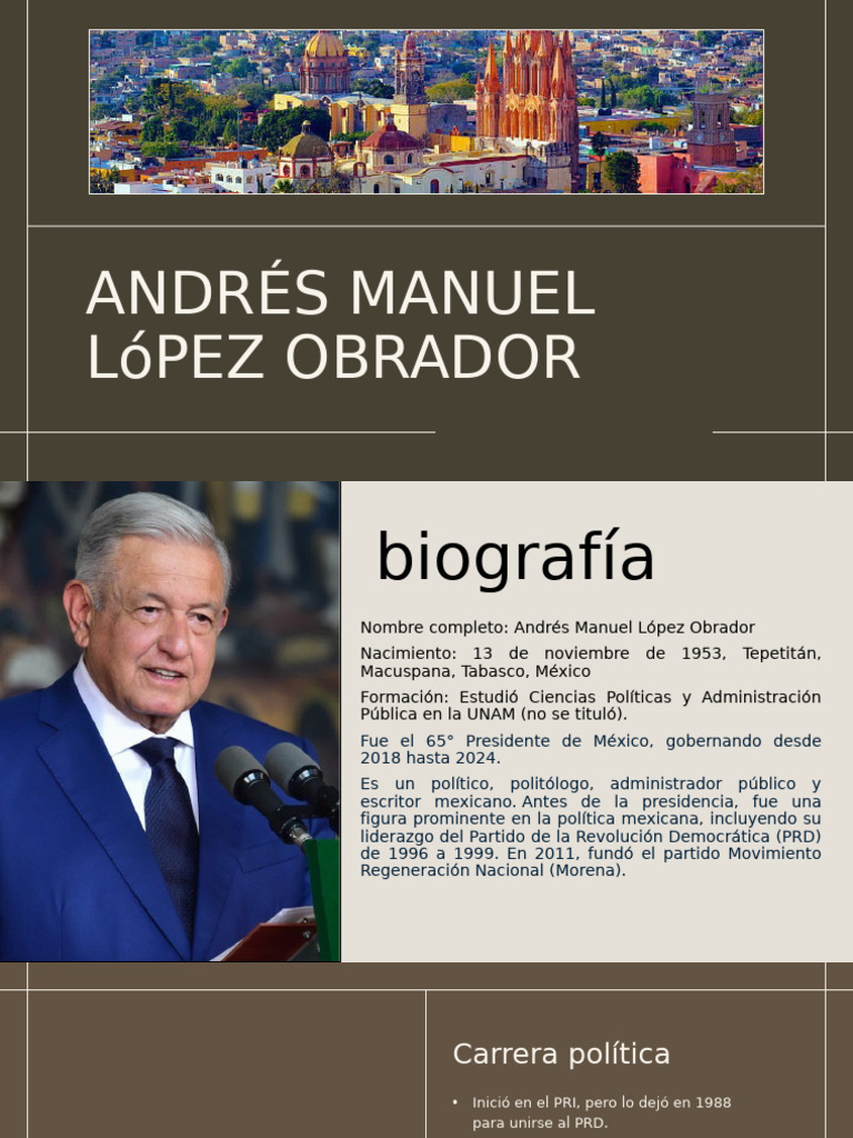 Andrés Manuel López Obrador | PDF | México | Economias