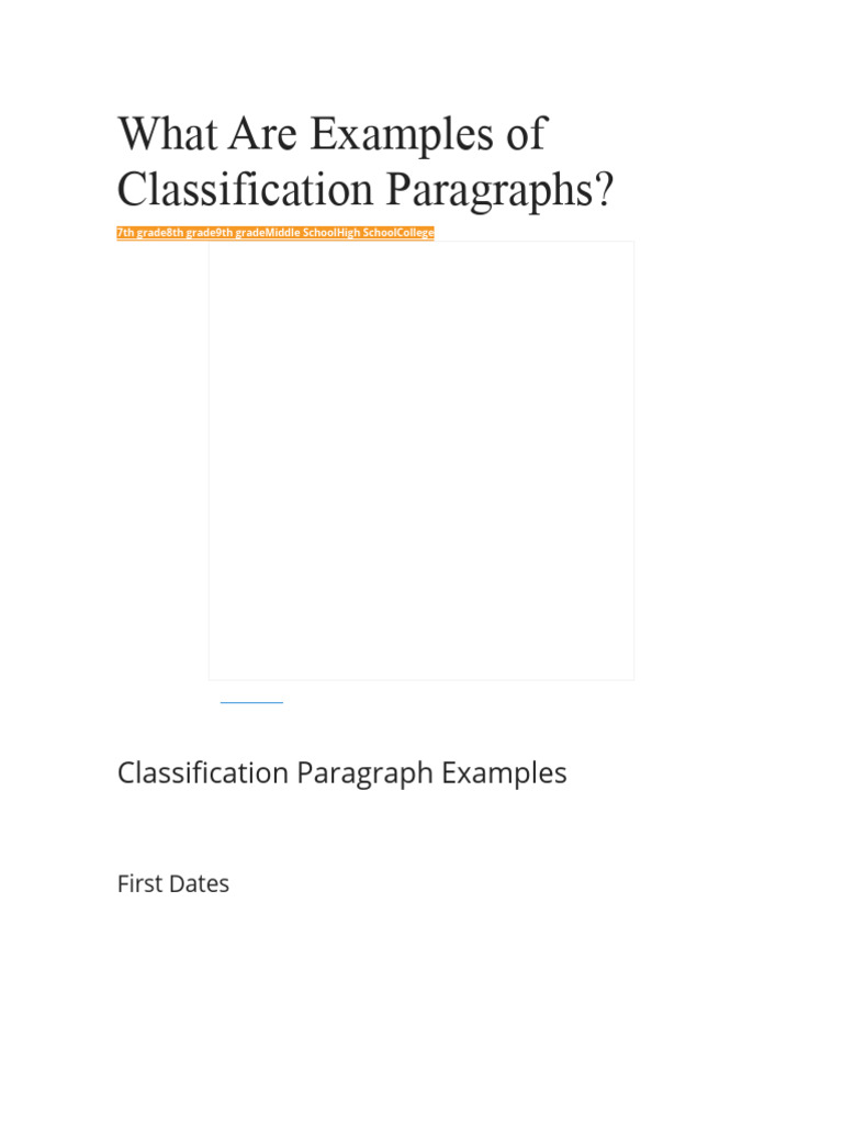 Classification Paragraph | PDF | Rock Music | Dog Breeds