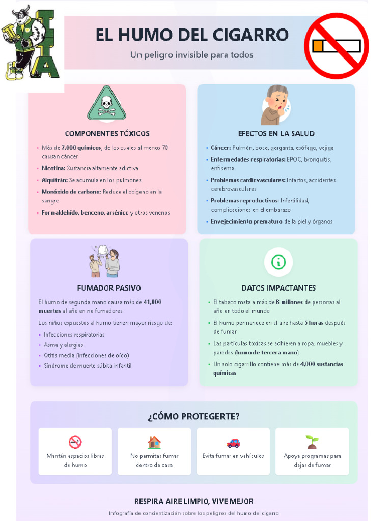 Infografía Sobre Concientización Cigarro | PDF