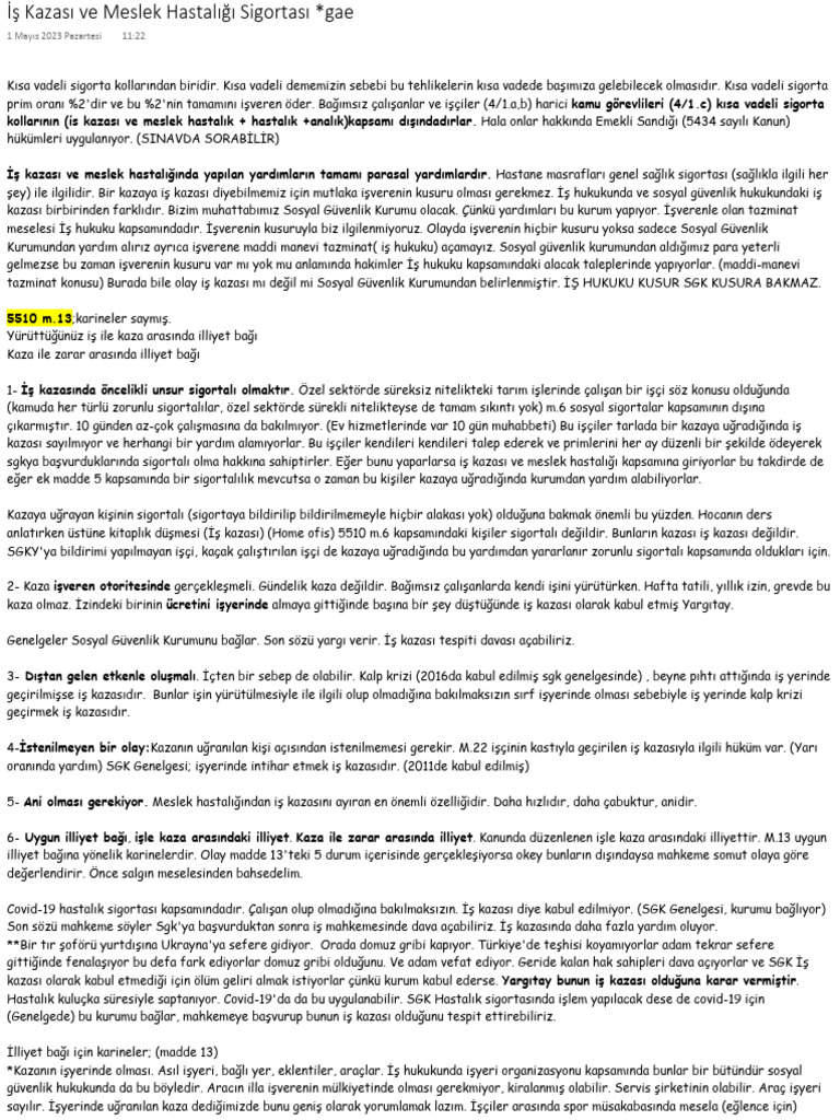 SGK 2.dönem Notu Gae | PDF