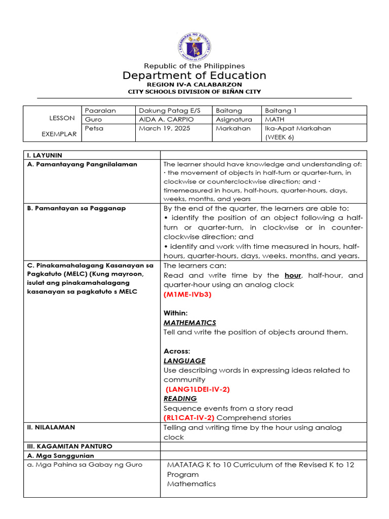 Final Le-Cot - Q4 - Math1-Ema | PDF