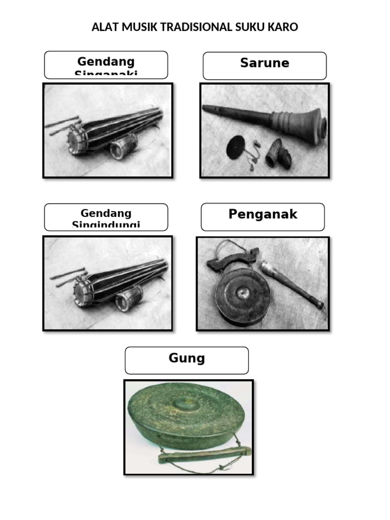 Alat Musik Tradisional Suku Karo | PDF