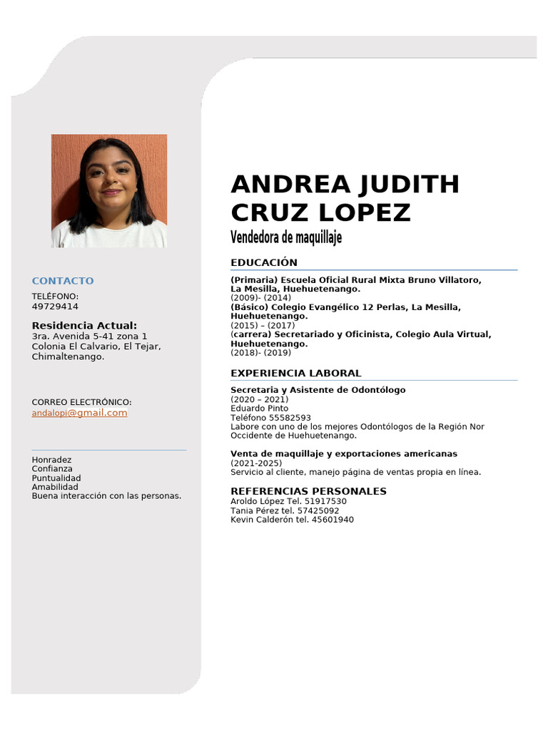 Andrea Judith Cruz Lopez | PDF
