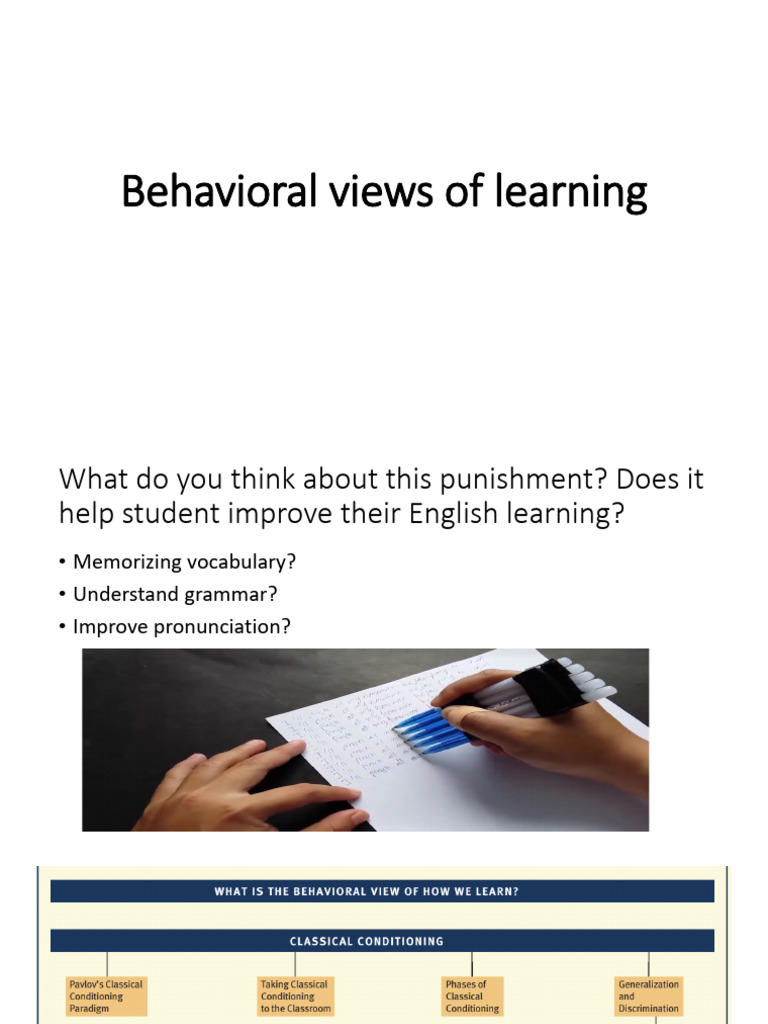 Behavioral Learning Strategies in Classrooms | PDF | Reinforcement ...