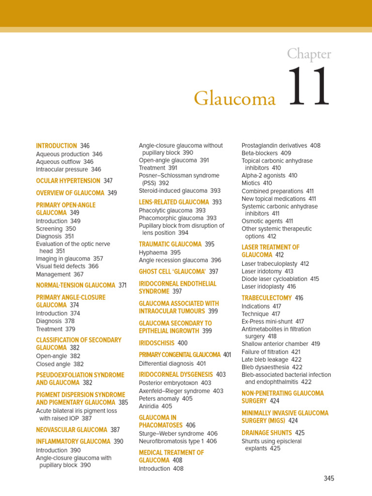 Glaucoma Kanski 10ed | PDF | Glaucoma | Human Eye