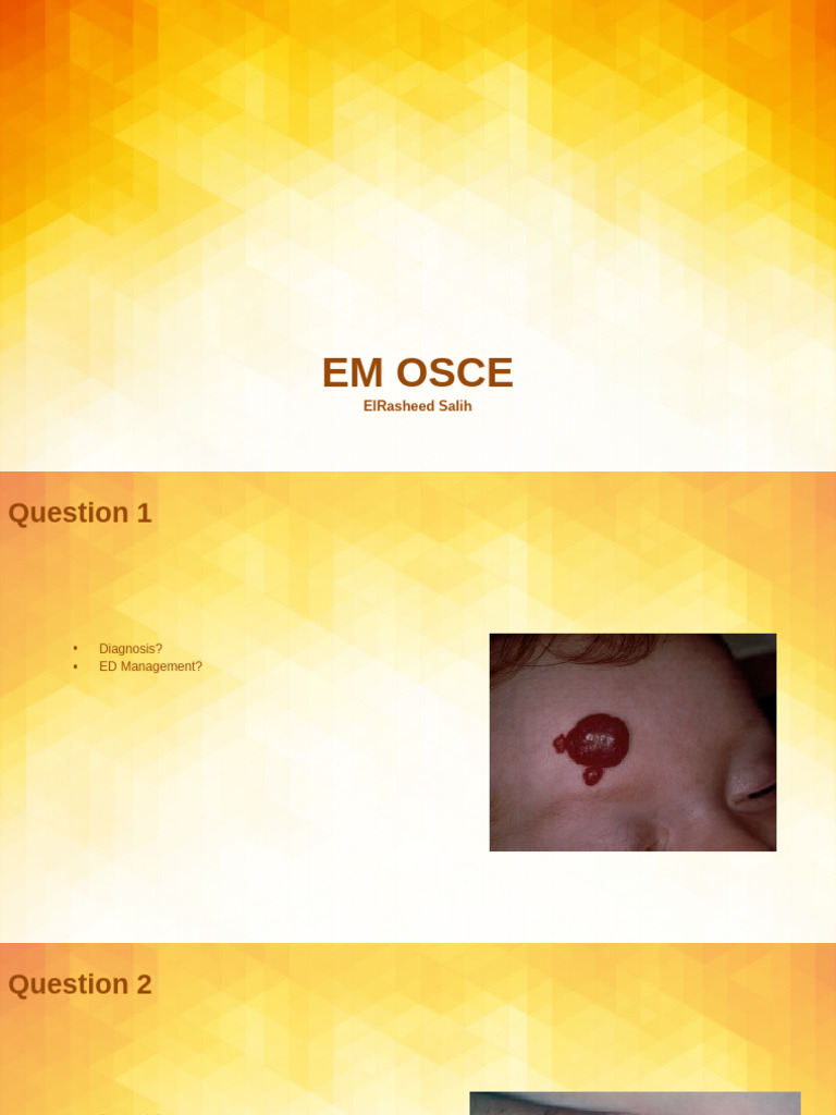ElRasheed 5 Slides Osce-1 | PDF | Human Diseases And Disorders | Endocrine System
