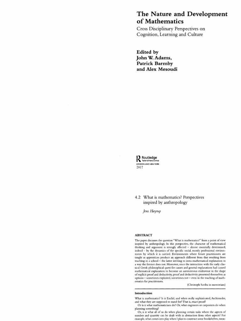 1 2017 (F) - What Is Mathematics - S | PDF | Euclidean Geometry ...