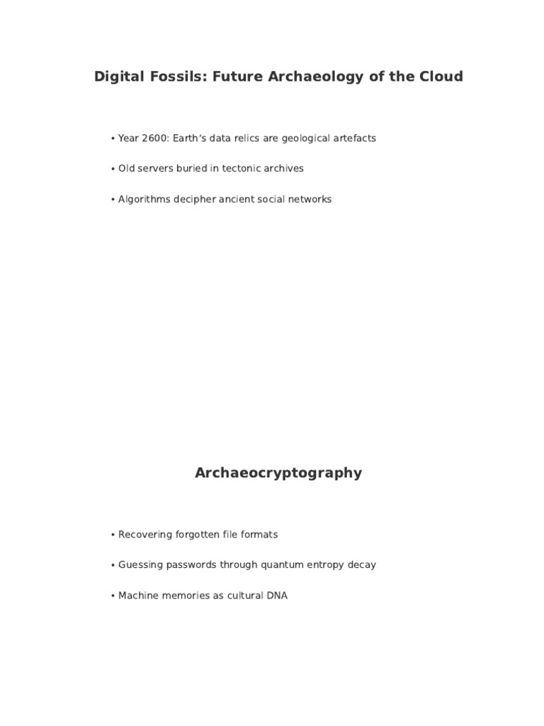 Digital Fossils Presentation | PDF