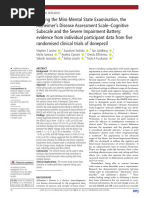 2022 - Benaim - Cognitive Assessment Scale For Stroke Patients (CASP ...