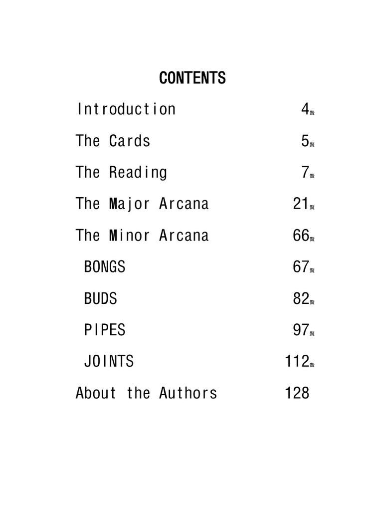Pot Tarot Guidebook Overview | PDF