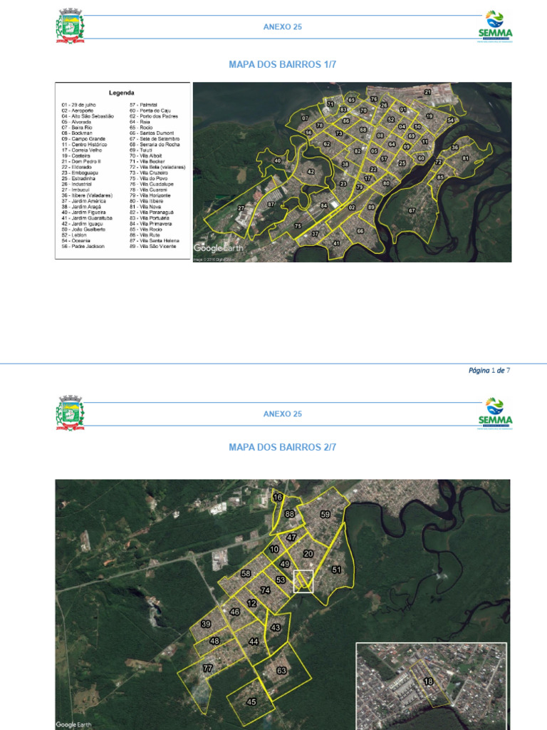 Anexo 25 - Mapa Bairros | PDF