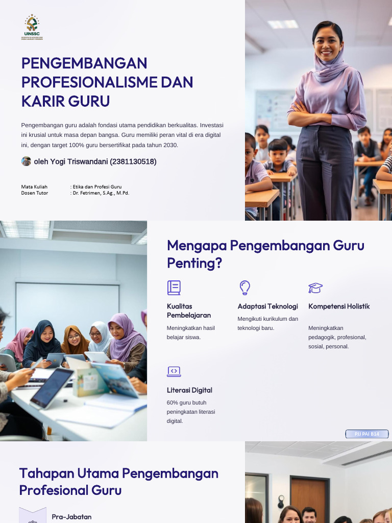 Pengembangan Profesionalisme Dan Karir Guru | PDF