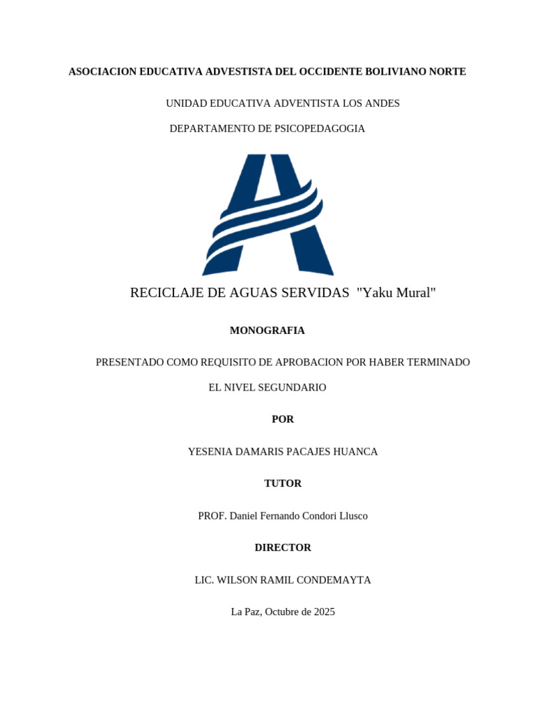 Monografia | PDF | Agua | Entorno natural