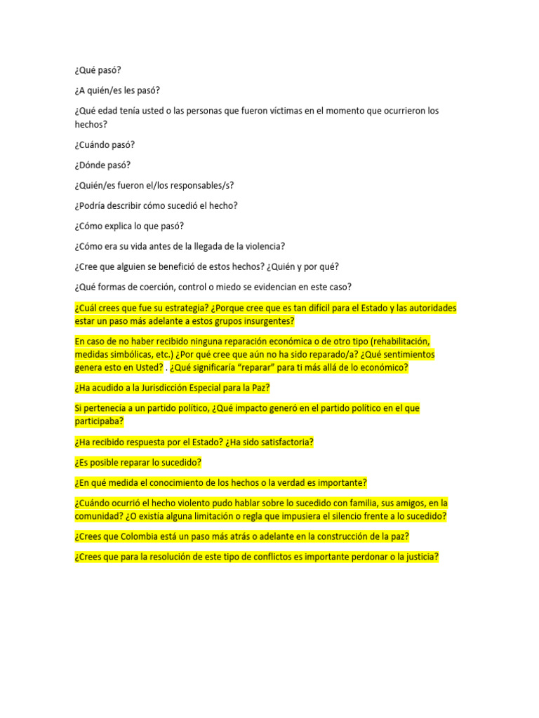 Entrevista Resolucion de Conflictos | PDF