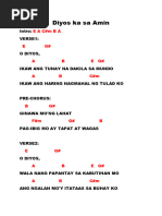 Sayong Yakap Chords | PDF