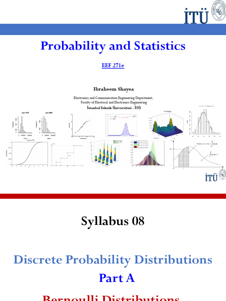 Lect - 08 A Bernoulli Distributions | PDF | Probability Distribution | Random Variable