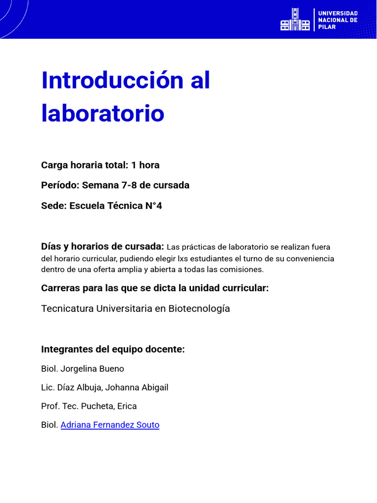 Guía TP3.docx | PDF | Laboratorios