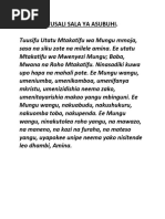 Namna Ya Kusali Rozari Takatifu - Shajara Yetu | PDF