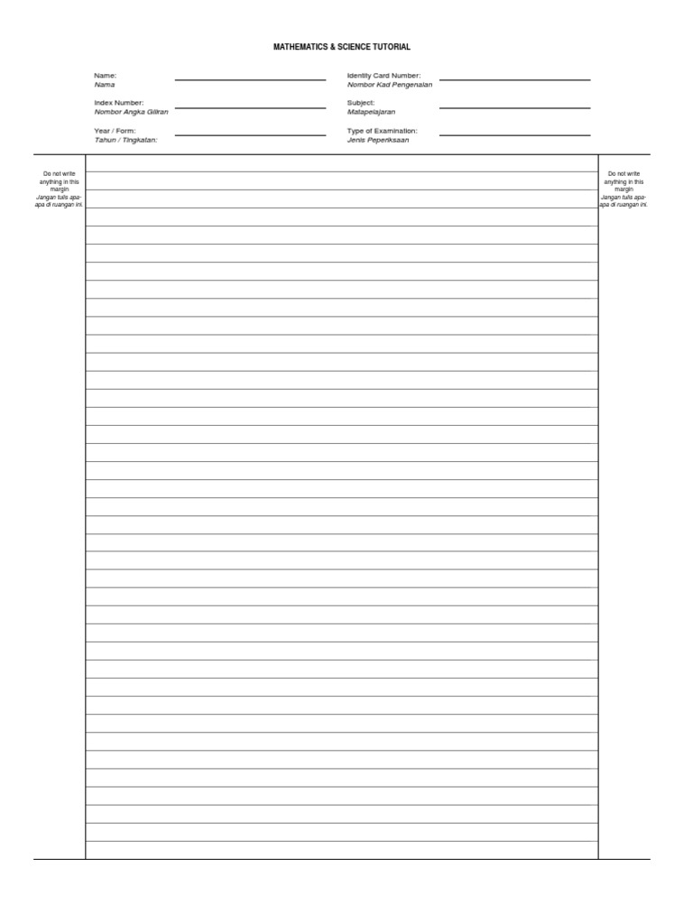 Test Pad for Mathematics & Science | PDF | Career & Growth