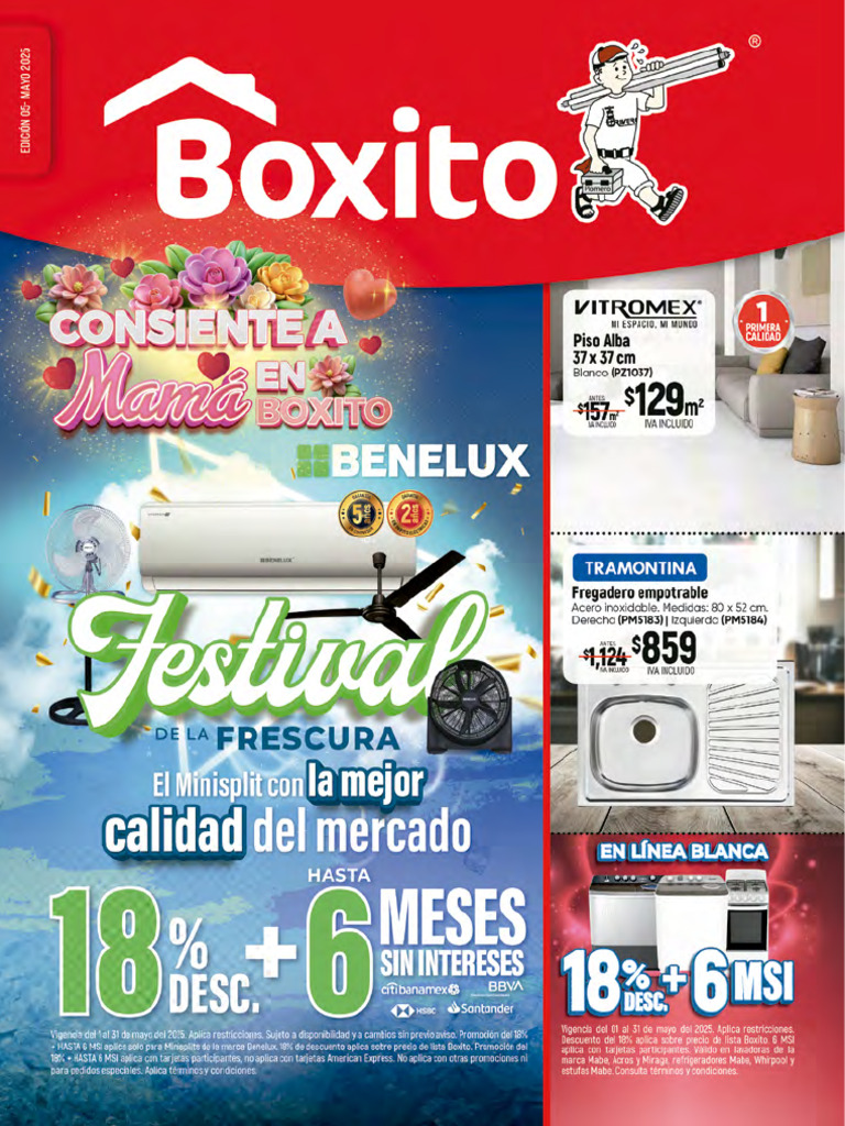 Folleto Ofertas Boxito Mayo 2025 | PDF | Materiales