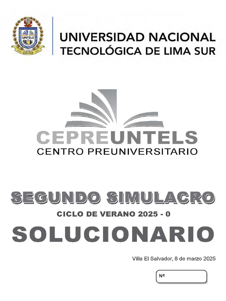 2do Simul 2025 0soluc | PDF