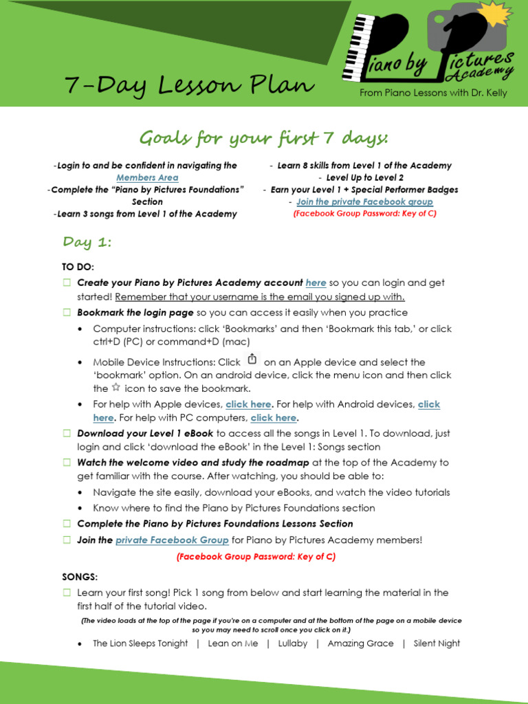7 Day Lesson Plan-1 | PDF | Computing