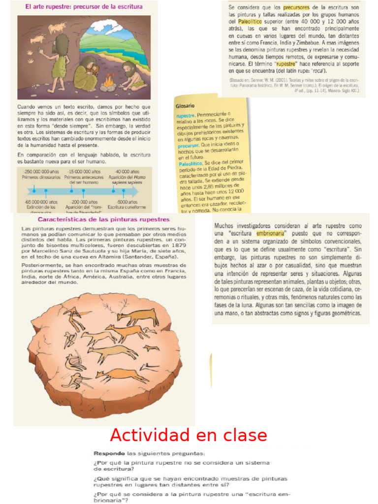 Actividad en Clase 8vo Lyl | PDF