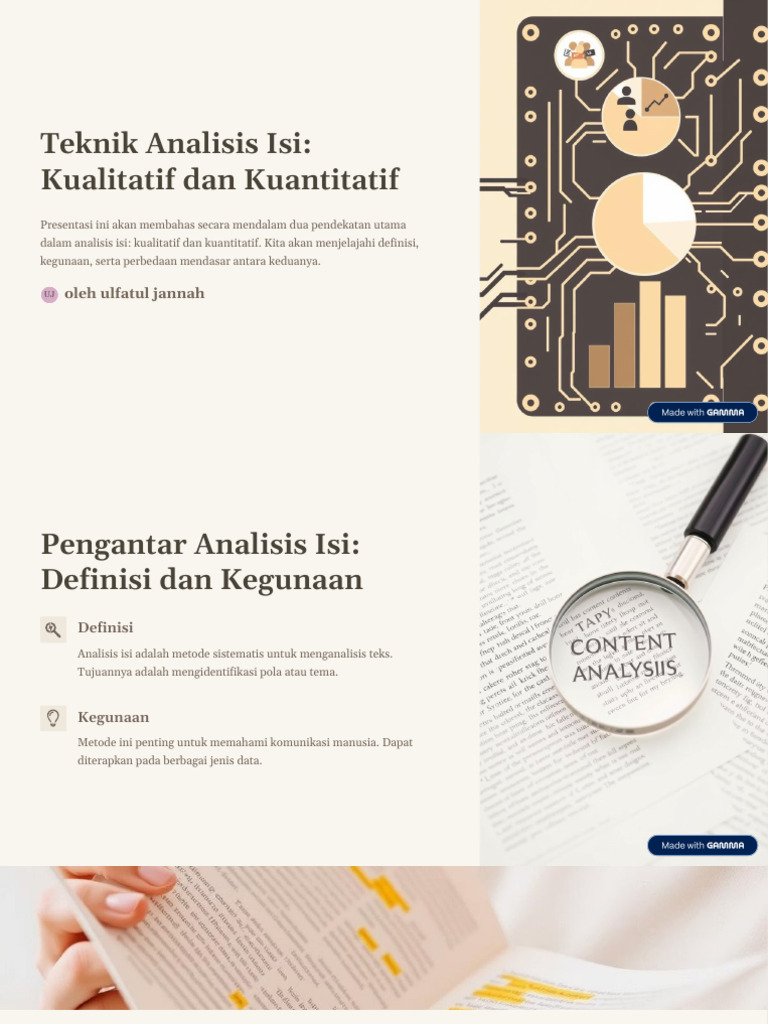 Teknik Analisis Isi Kualitatif Dan Kuantitatif | PDF