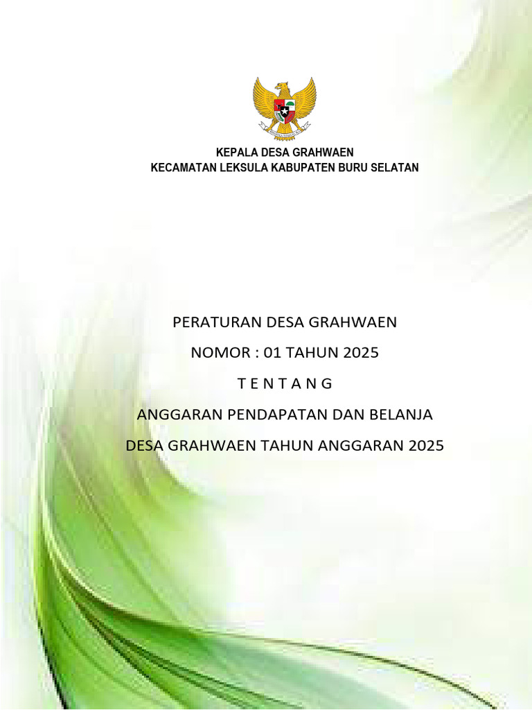 APBDes Grahwaen 2025 - Compressed | PDF