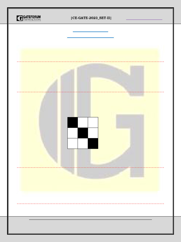 Ce Gate 2023 Set II Final | PDF | Beam (Structure) | Bending
