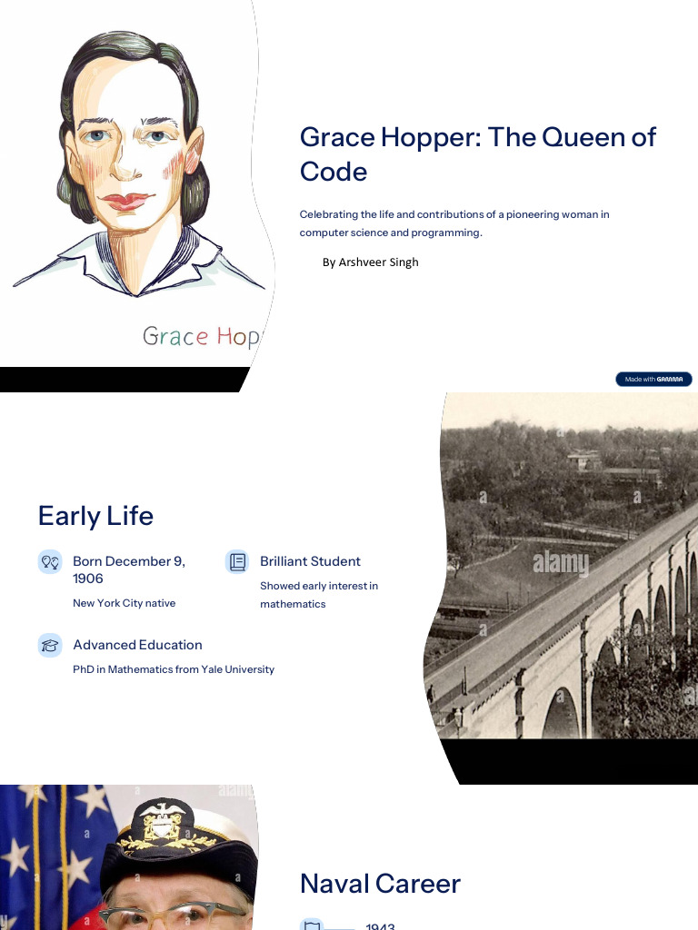 Grace Hopper The Queen of Code | PDF | Computing | Computer Programming