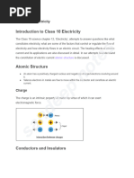 Electricity Class 10 | PDF | Electricity | Electric Current