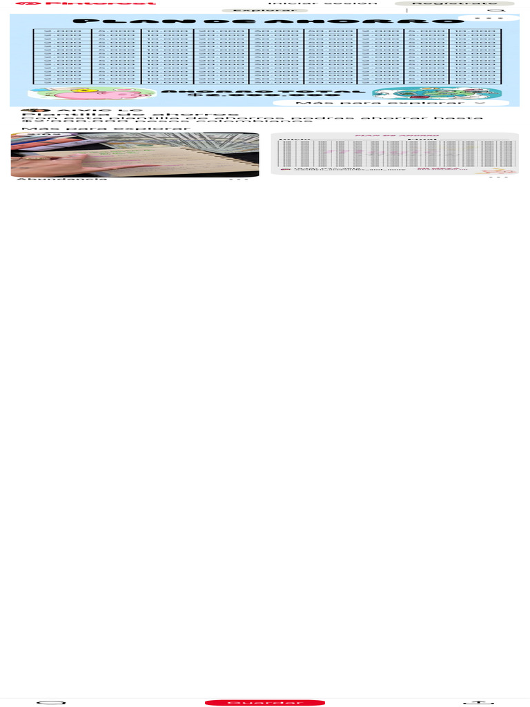 Plantilla de Ahorros | PDF