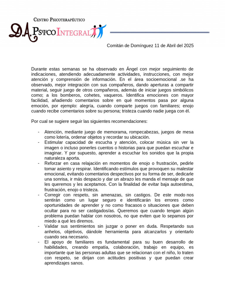 Sugerencias Angel 105950 | PDF | Las emociones | Ciencia cognitiva